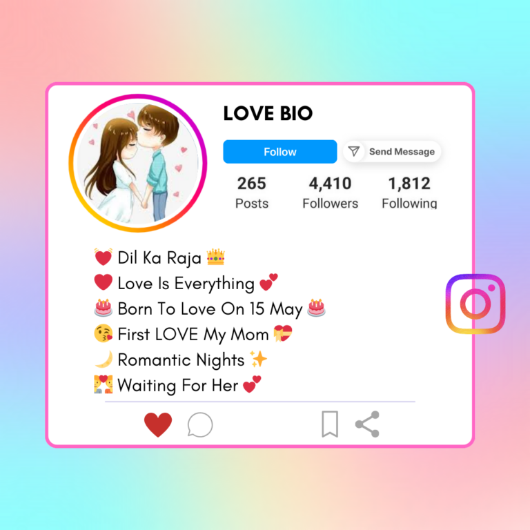 200+ Best Love Bio for Instagram | Romantic & Cute Ideas