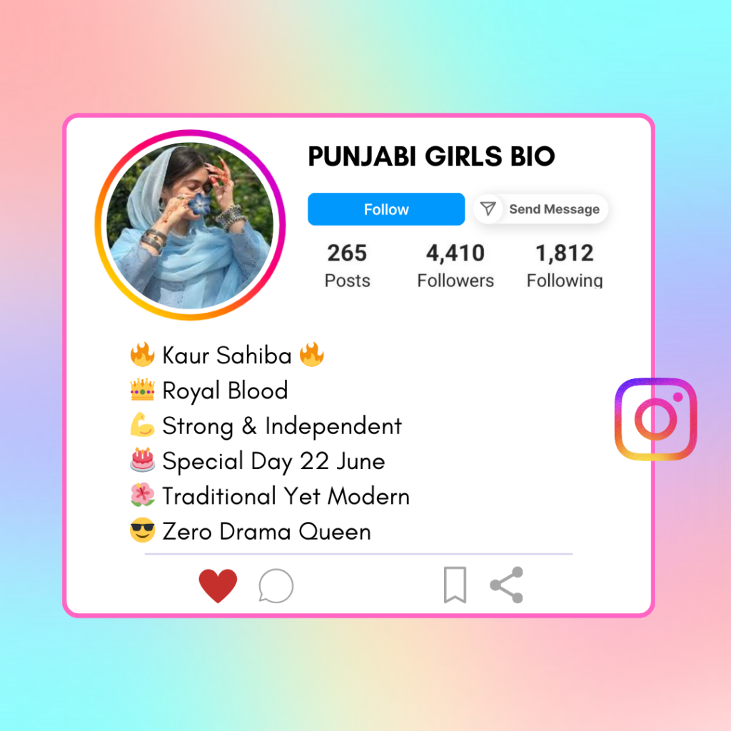 200+ Best Punjabi Girl Bio | Attitude & Stylish Bio