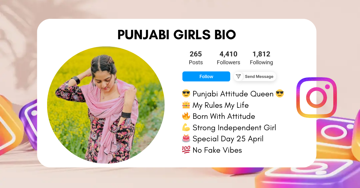 200+ Best Punjabi Girl Bio | Attitude & Stylish Bio